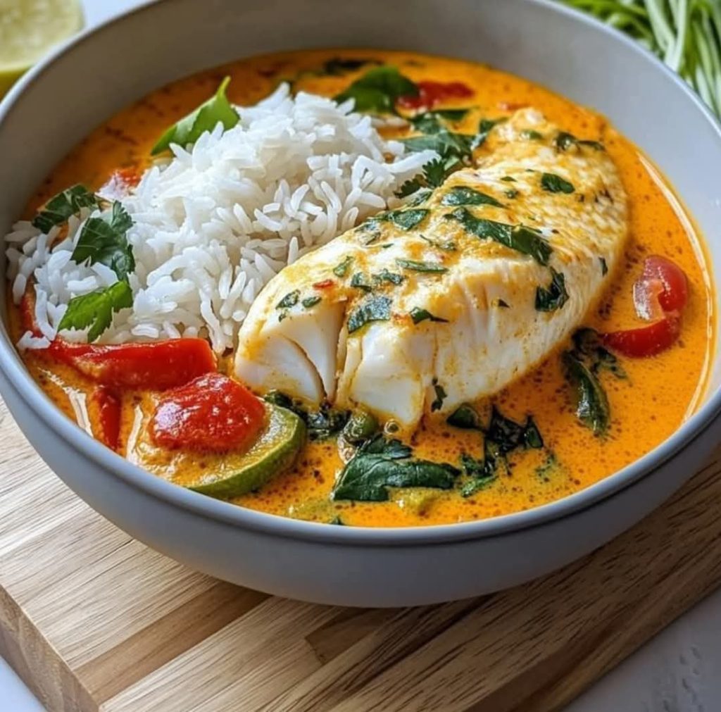 Coconut Lime Fish Curry with Jasmine Rice – Best Recipes Ever
